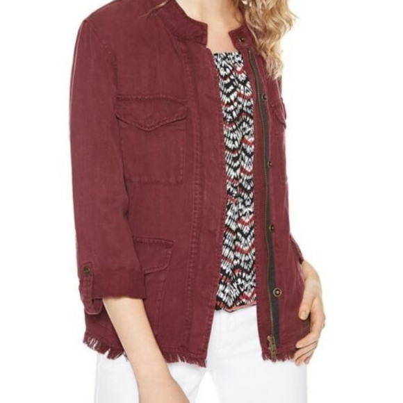 Sanctuary | Jackets & Coats | Sanctuary Roy Burgundy Red Military ...